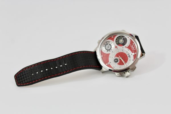 CURTIS & Co. Big Time World Red Dial Steel 3 Time Zone – Changes Luxury ...